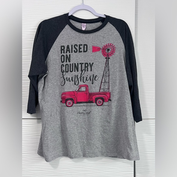 country chic | Tops | Country Chick Collection Raglan Baseball Womens T ...